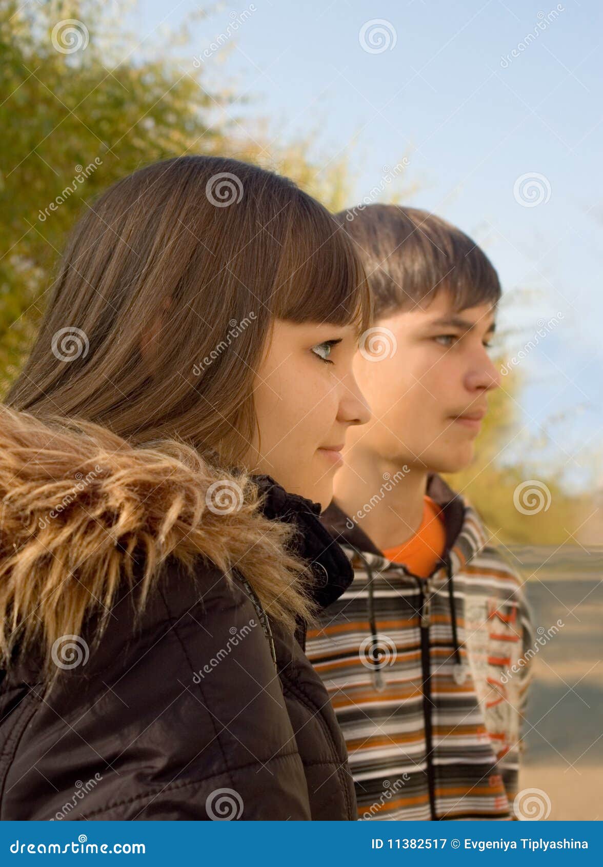 Persons of two teenagers stock image. Image of youth - 11382517