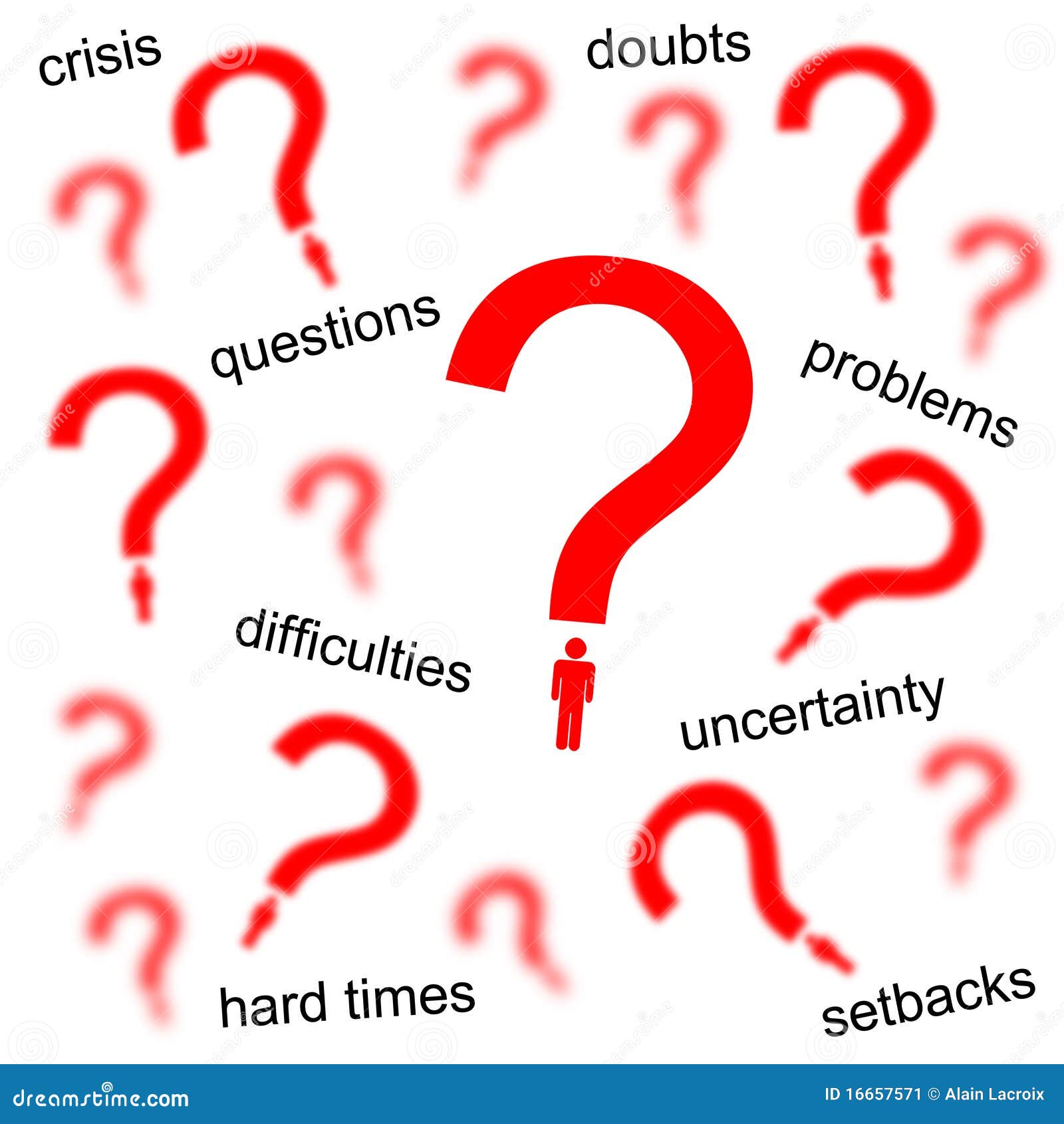 Persoonlijke problemen stock illustratie. Illustration of inactiviteit ...