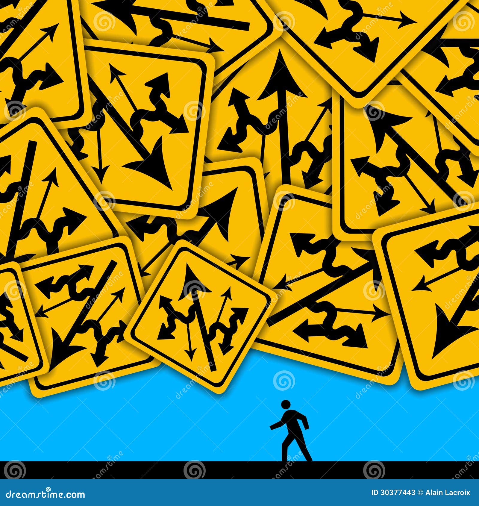 Persoonlijke verwarring stock illustratie. Illustration of gevolgen ...