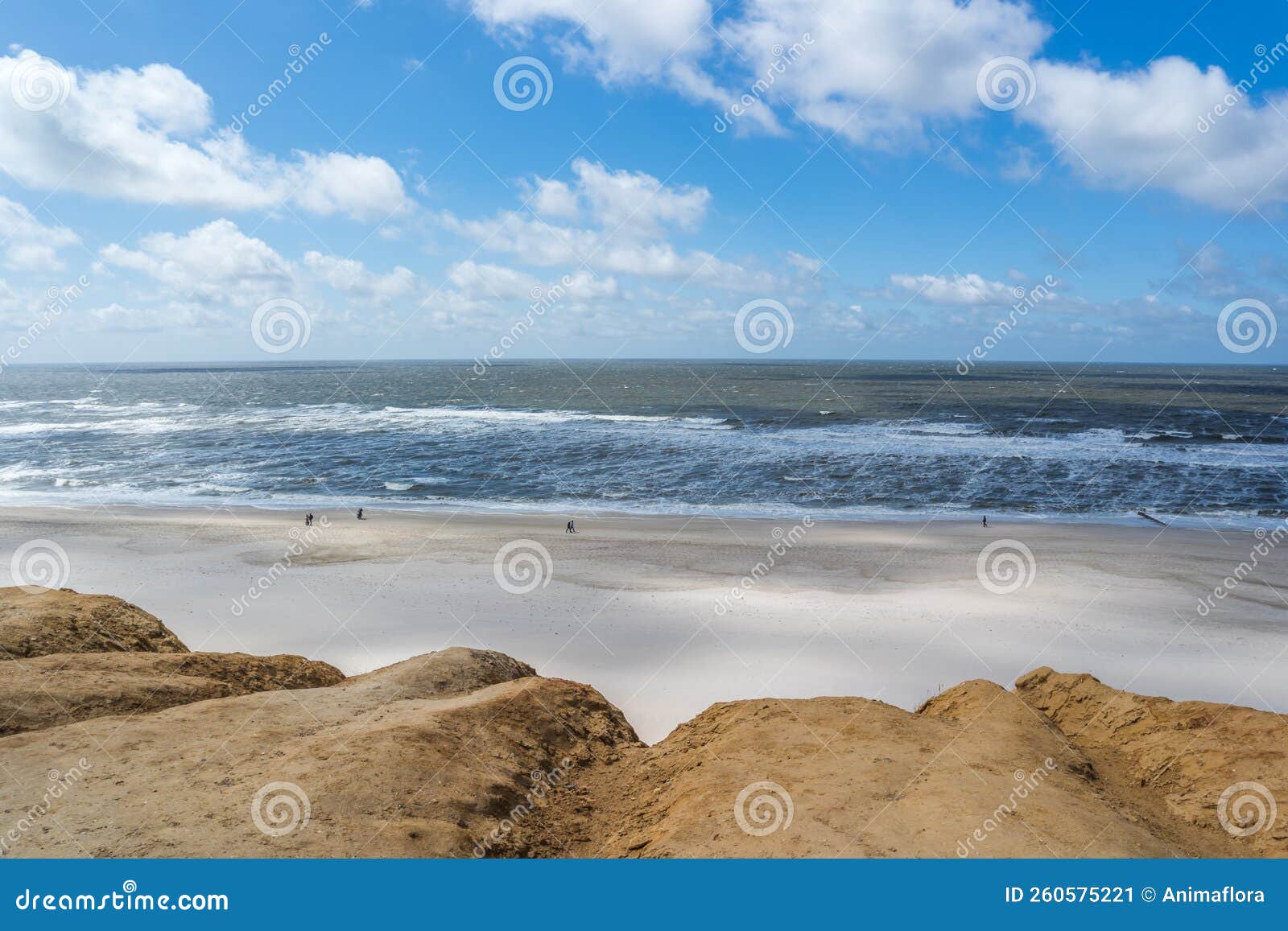 Perspectiva Do Mar Do Norte a Partir Da Ilha De Sylt Imagem de Stock ...