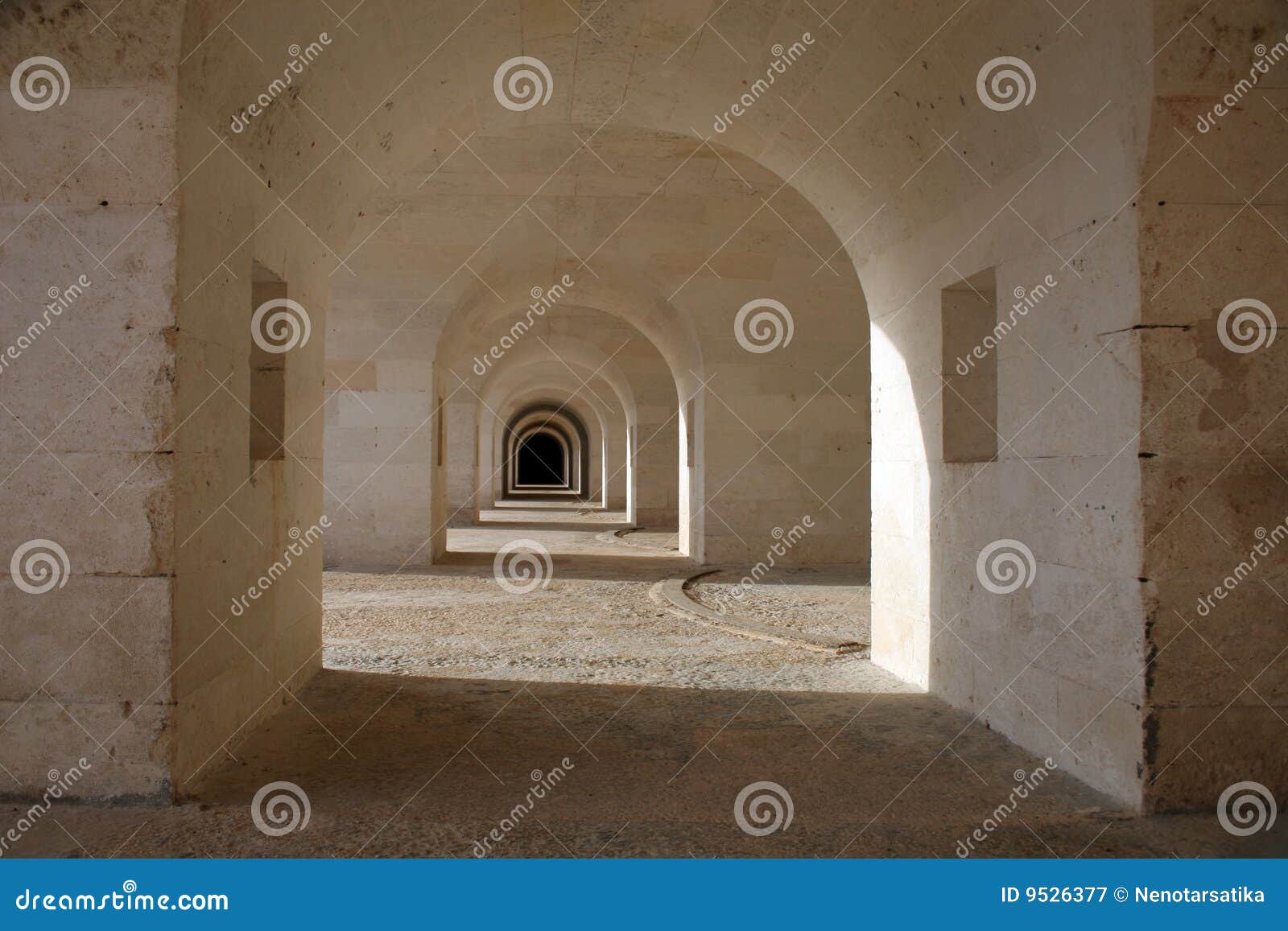 Perspective stock image. Image of passage, canary, island - 9526377