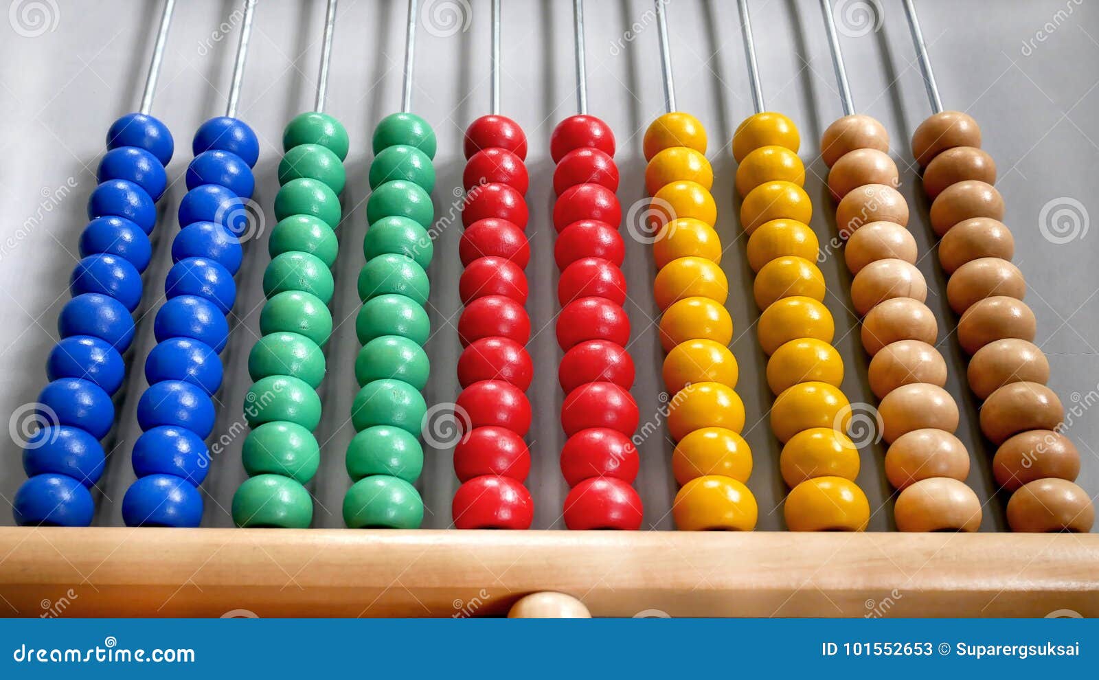 Perspective Abacus for Counting Practice Stock Image - Image of ...