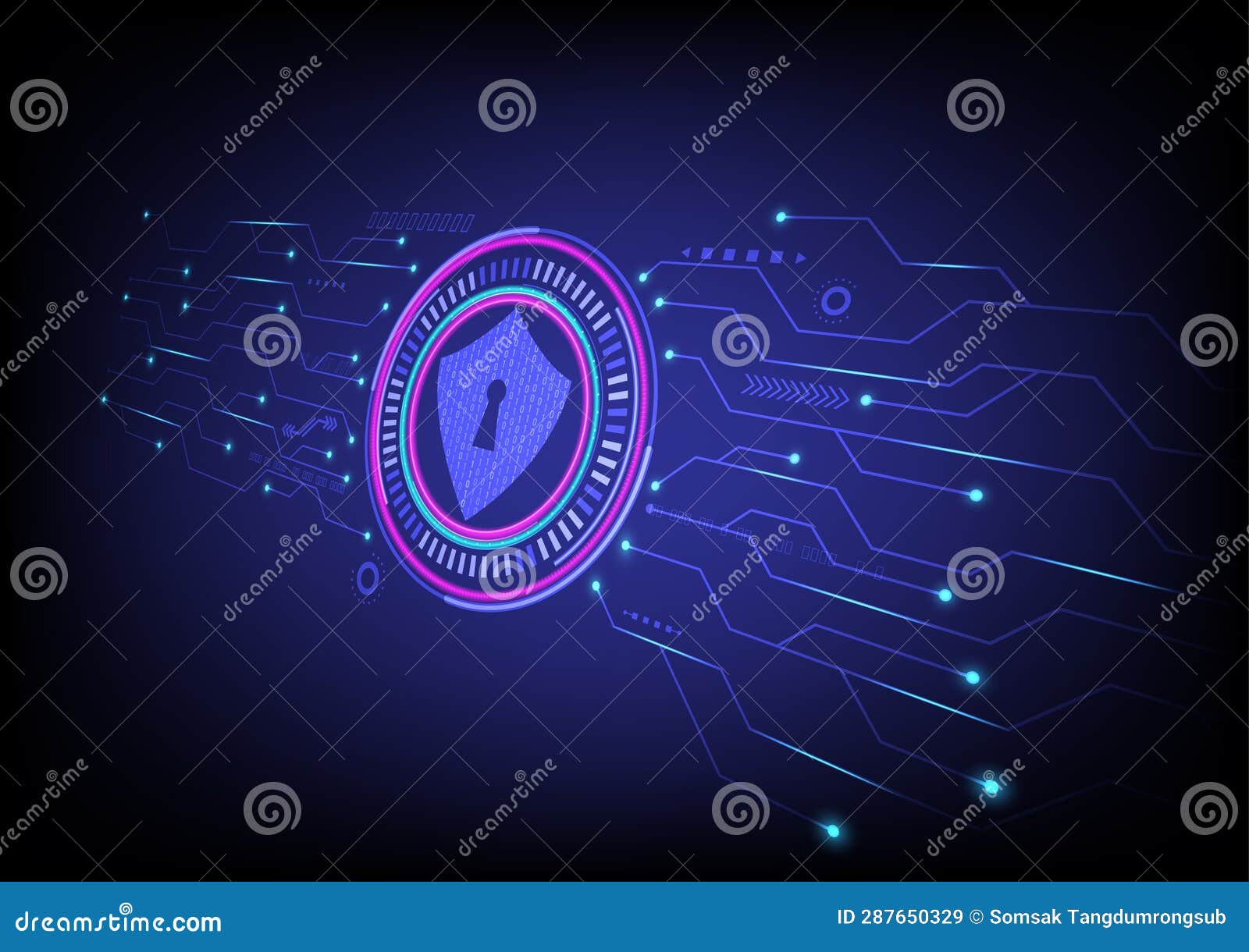 Perspective Abstract Technology Background Data Access Security System ...