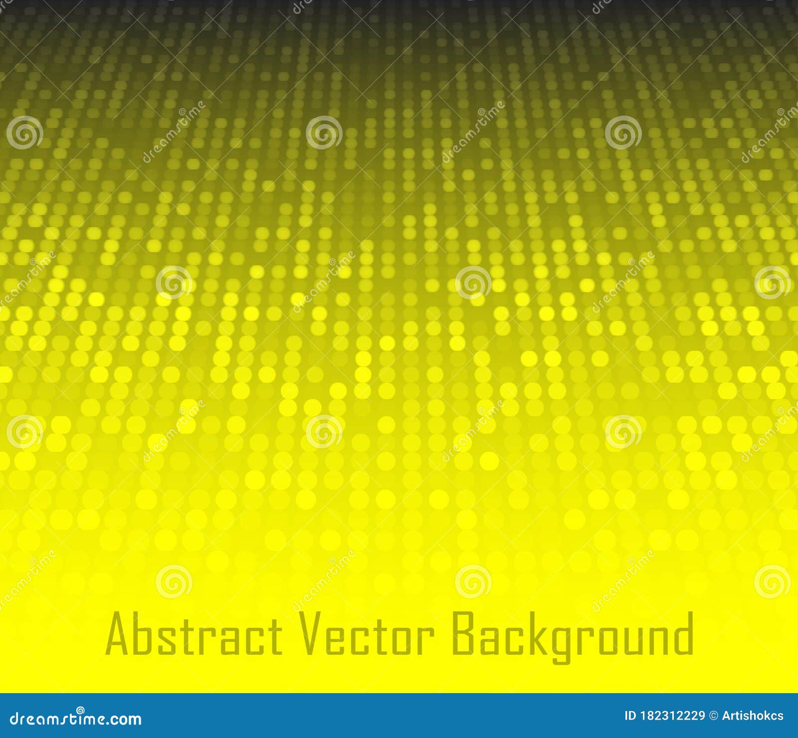 Perspective Abstract Yellow Technology Background. Grey Texture ...