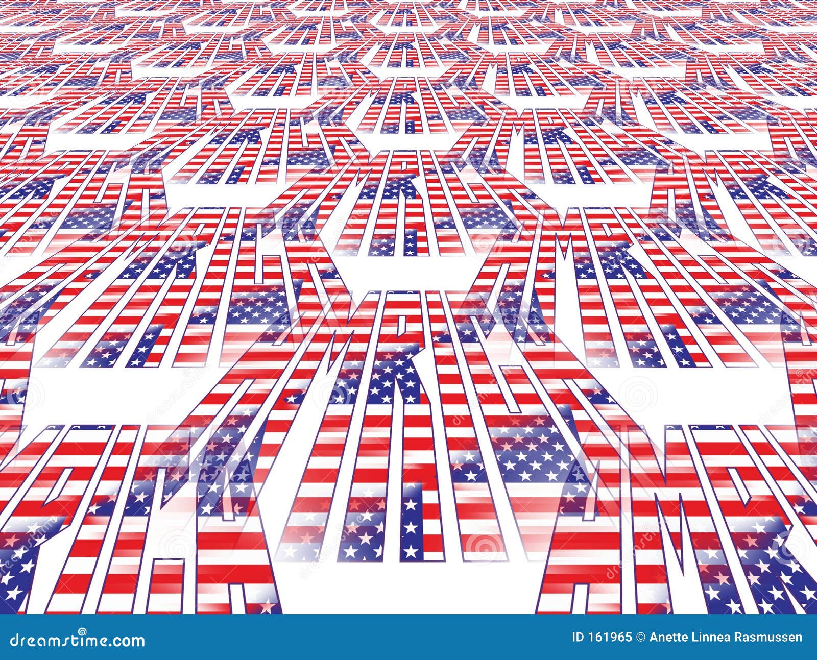 Perspective American flag stock illustration. Illustration of flag - 161965