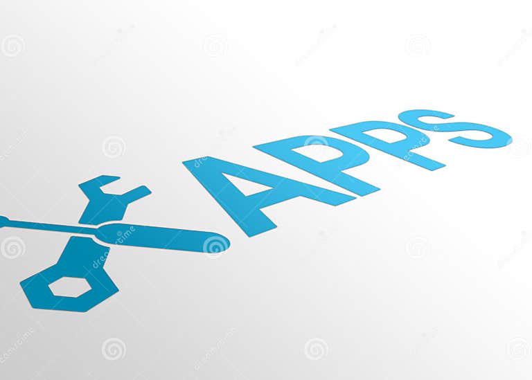 Perspective Apps stock illustration. Illustration of modern - 18093495