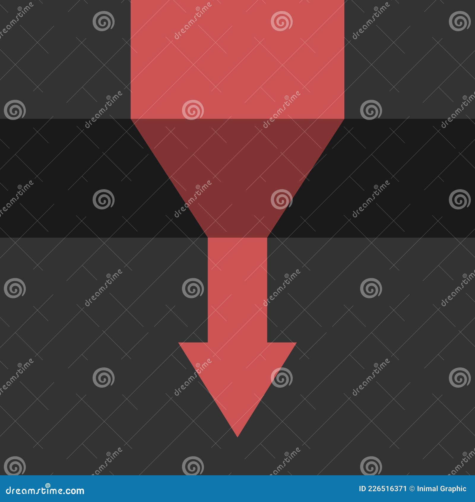 Perspective Arrow Infographic Template Vector Illustration ...