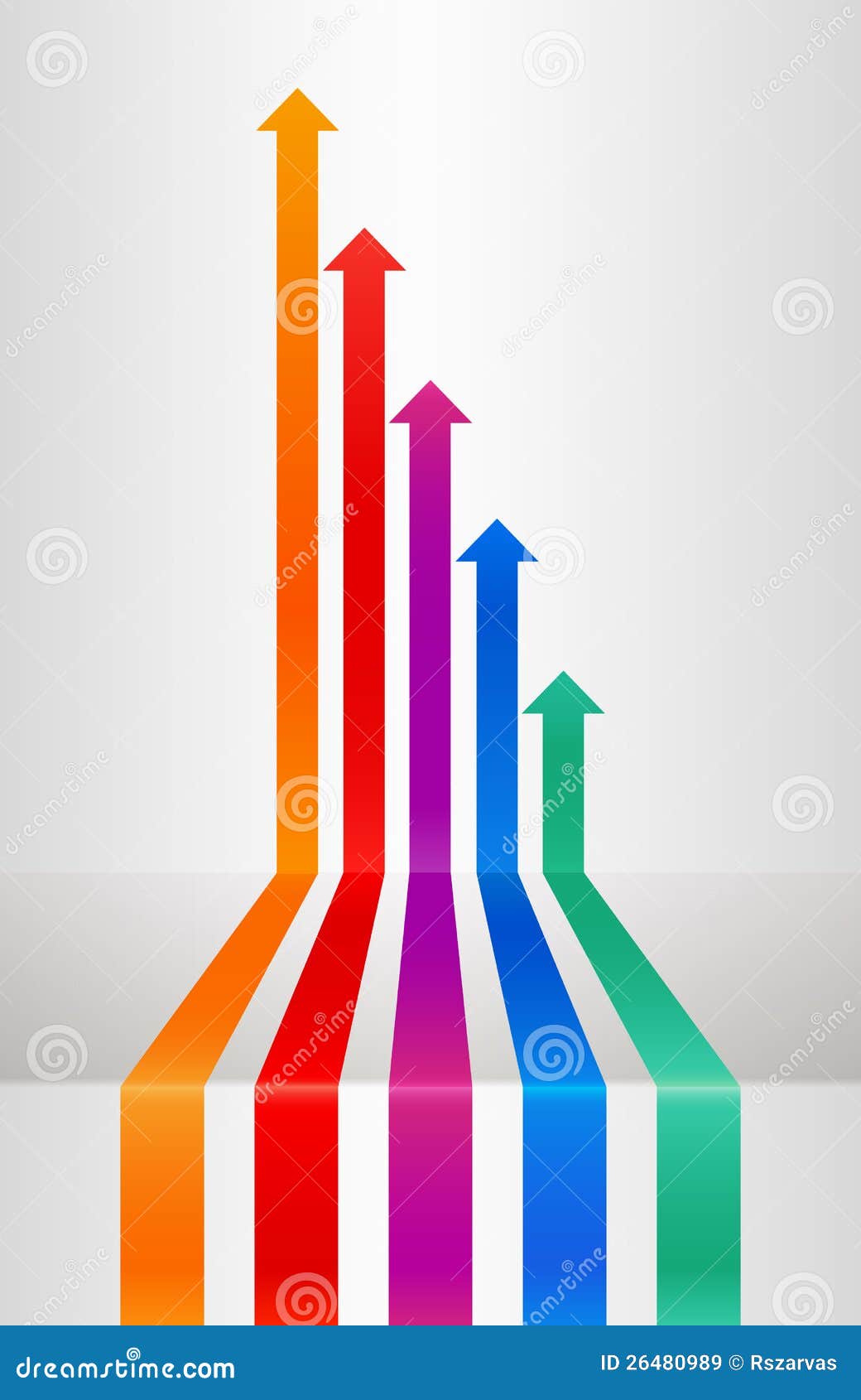 Perspective arrows stock vector. Illustration of moving - 26480989
