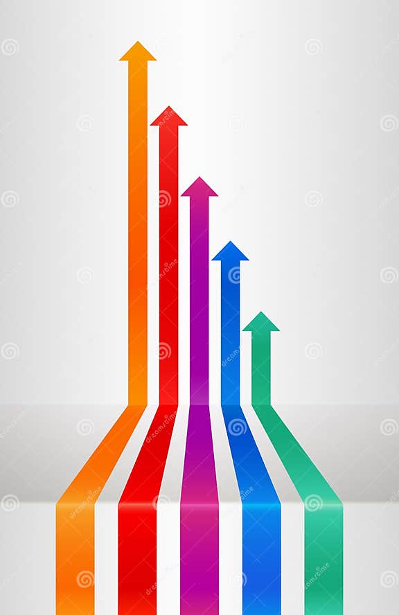 Perspective arrows stock vector. Illustration of moving - 26480989
