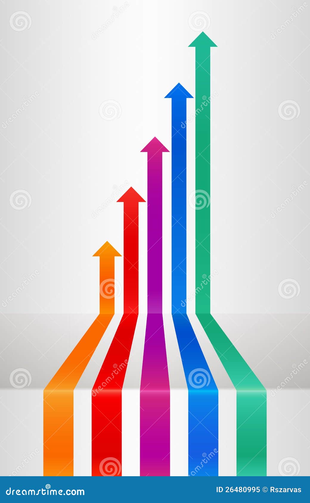 Perspective arrows stock vector. Illustration of path - 26480995