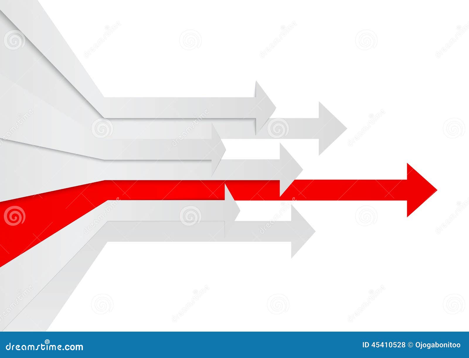 Perspective Arrows Leadership Concept Stock Vector - Illustration of ...