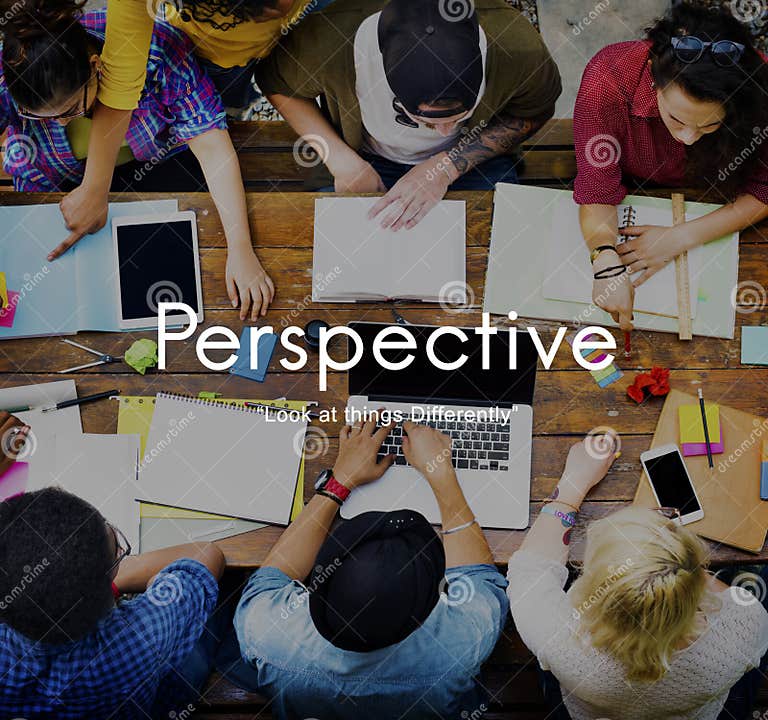 Perspective Attitude Standpoint Viewpoint Point of View Concept Stock ...