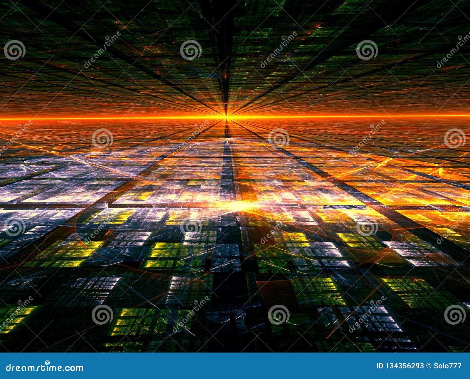 Perspective Background with Grid - Digitally Generated Image Stock ...