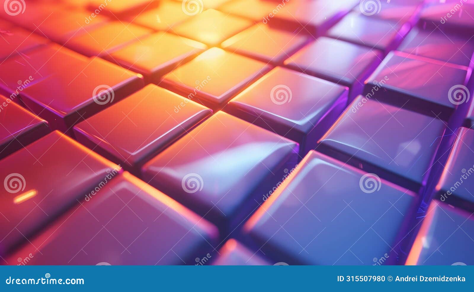 A Perspective Background with Square Tiles. a Design Element Based on ...