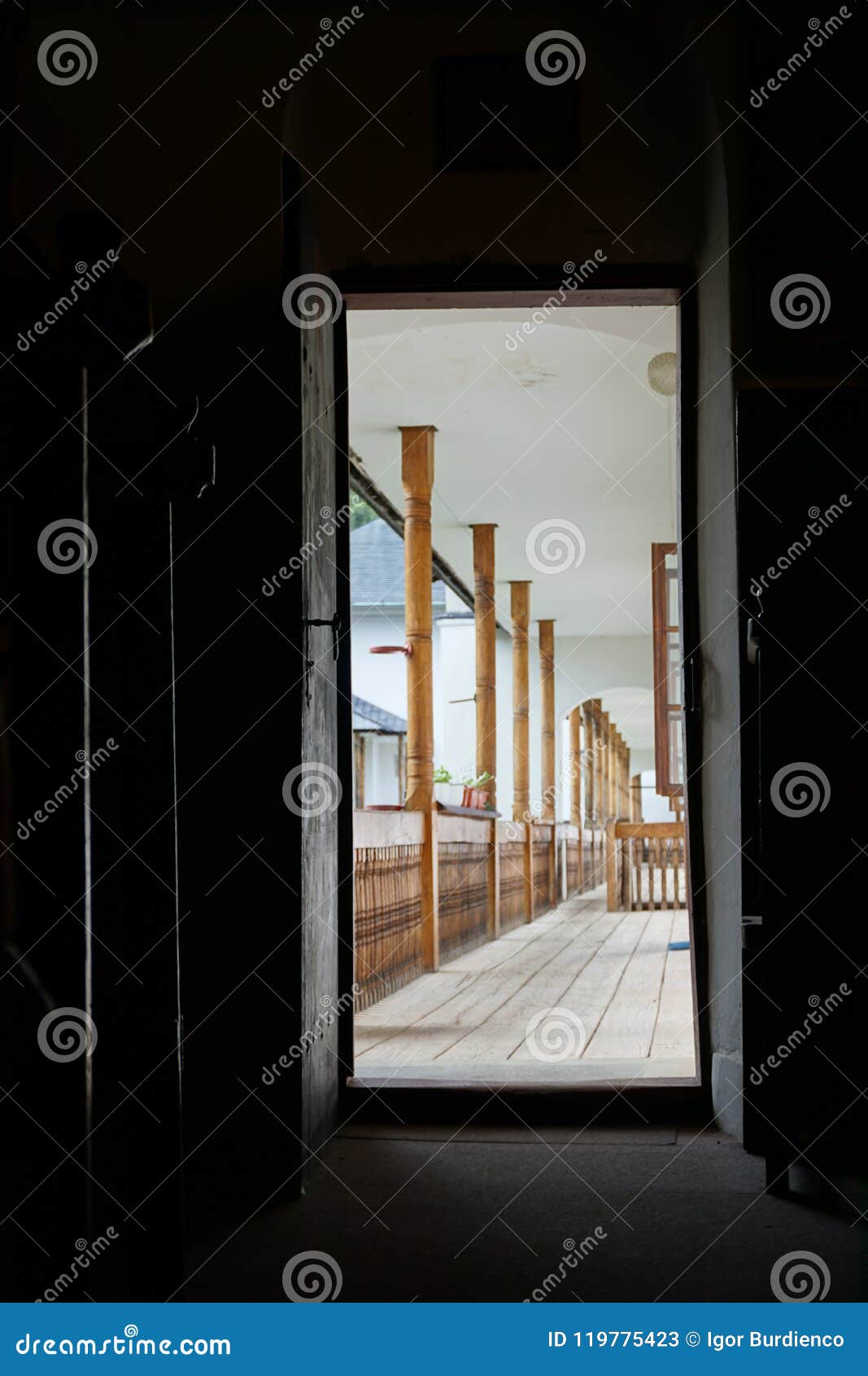 Perspective Balcony View from Inside Stock Image - Image of travel ...