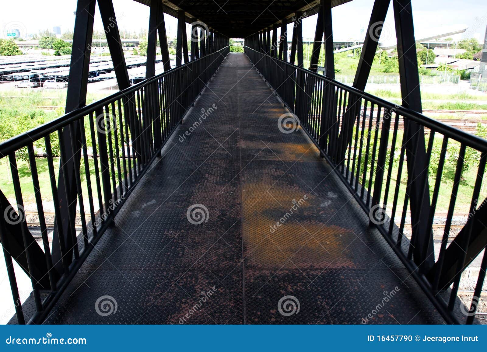 Perspective of Black Passage Stock Photo - Image of holding, design ...