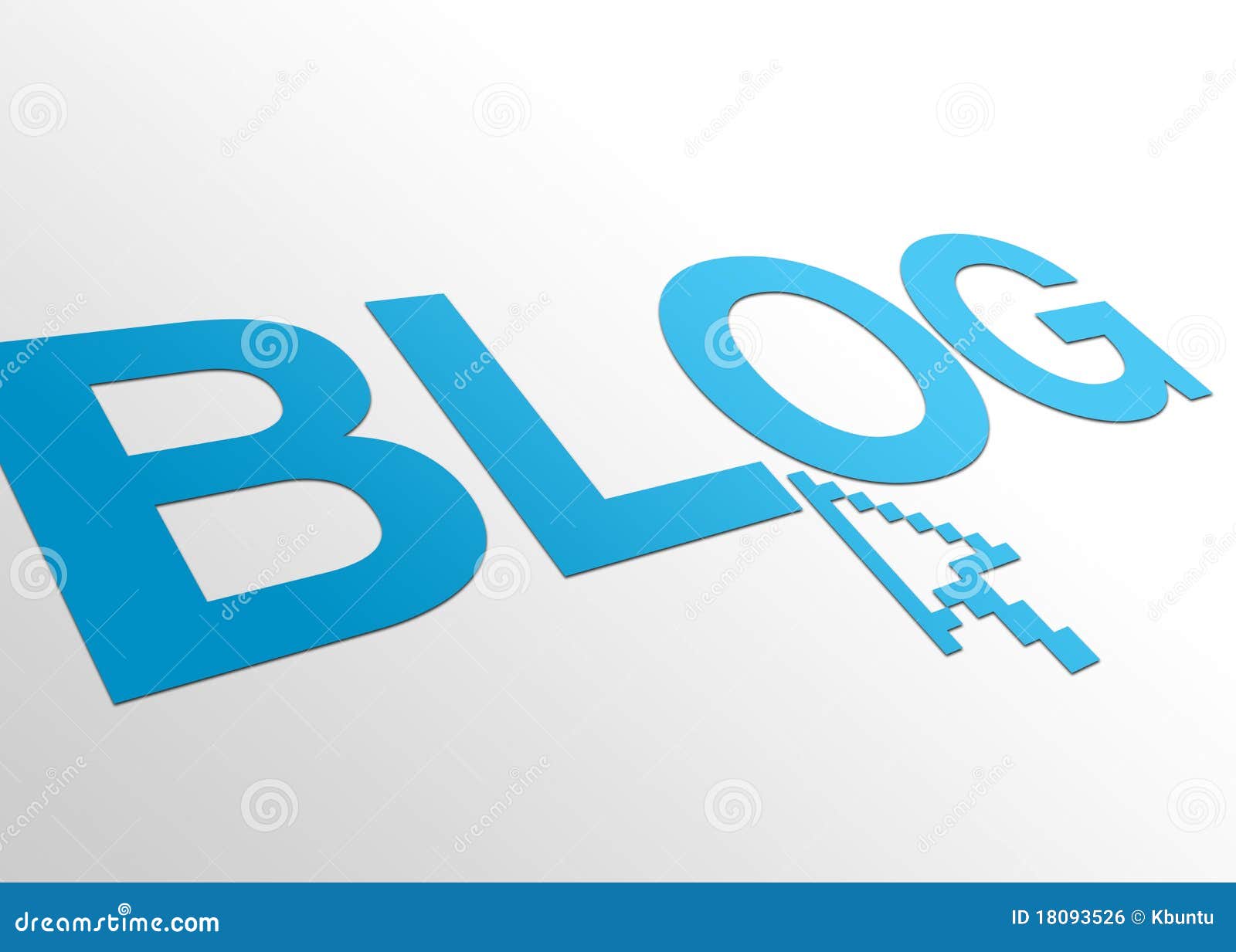 Perspective Blog Sign stock illustration. Illustration of information ...