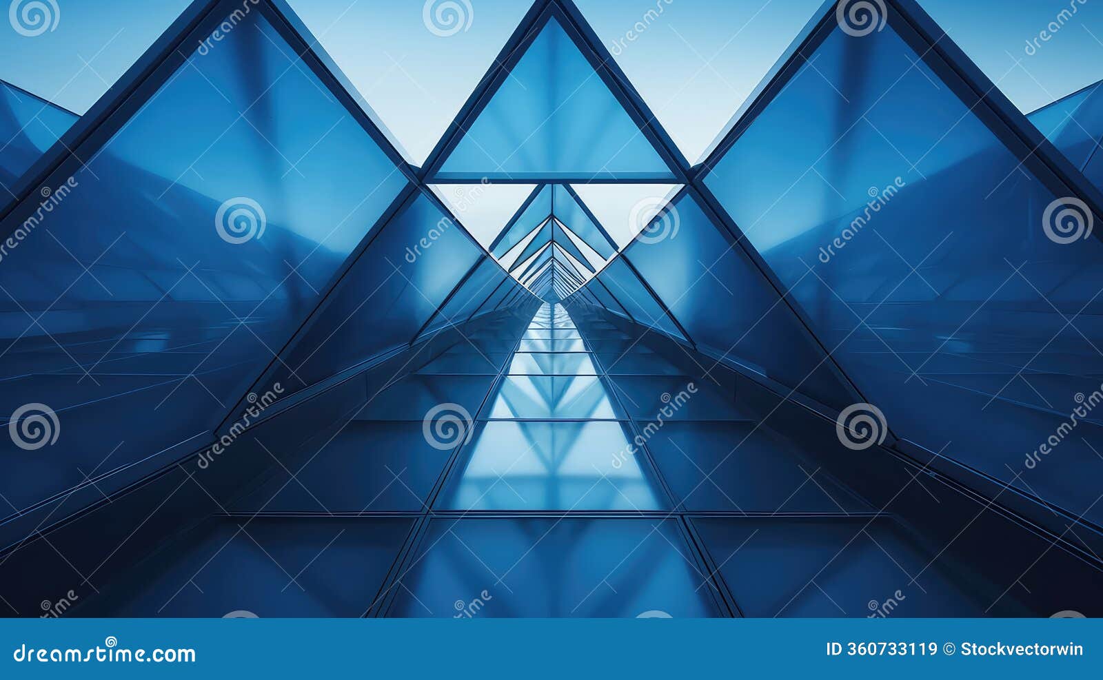 Perspective blue shapes stock illustration. Illustration of blue ...
