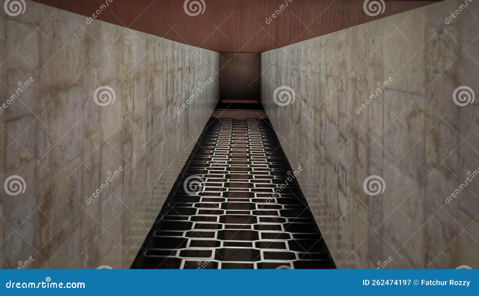 Perspective of Building Wall Stock Image - Image of flooring ...