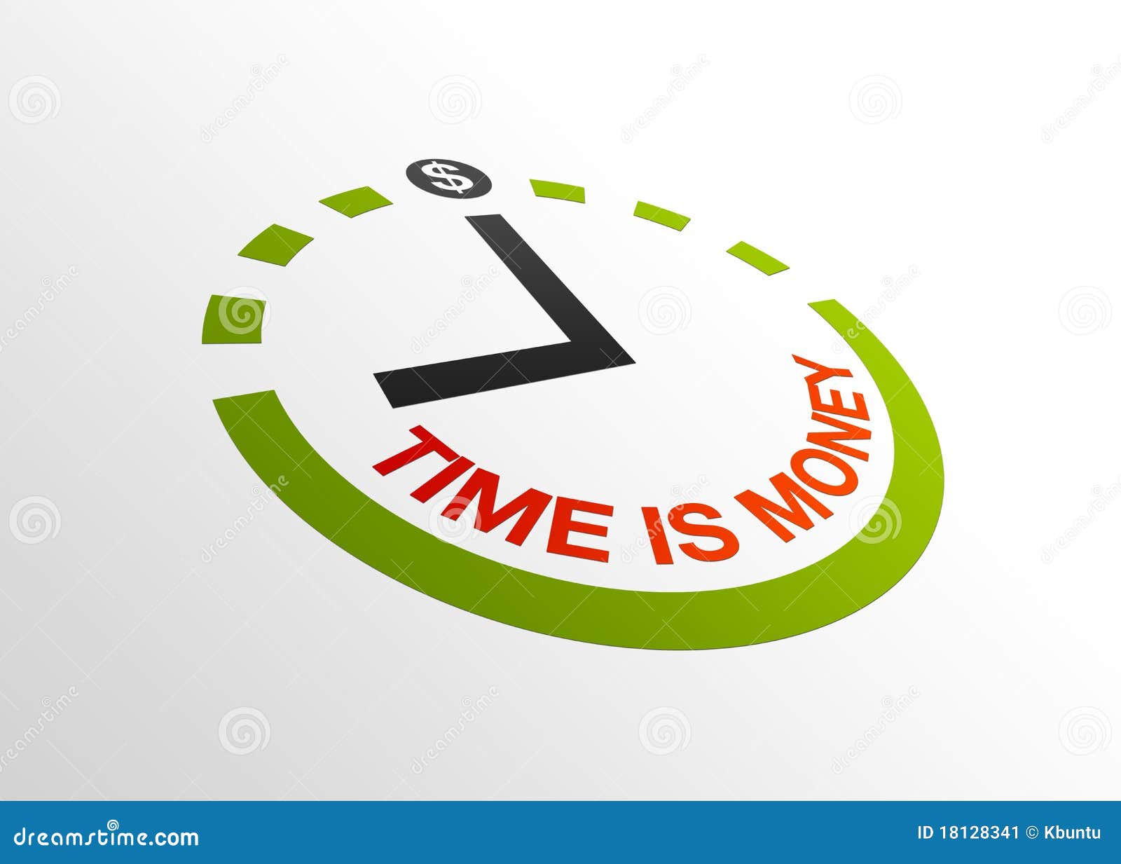 Perspective Clock stock illustration. Illustration of wealth - 18128341