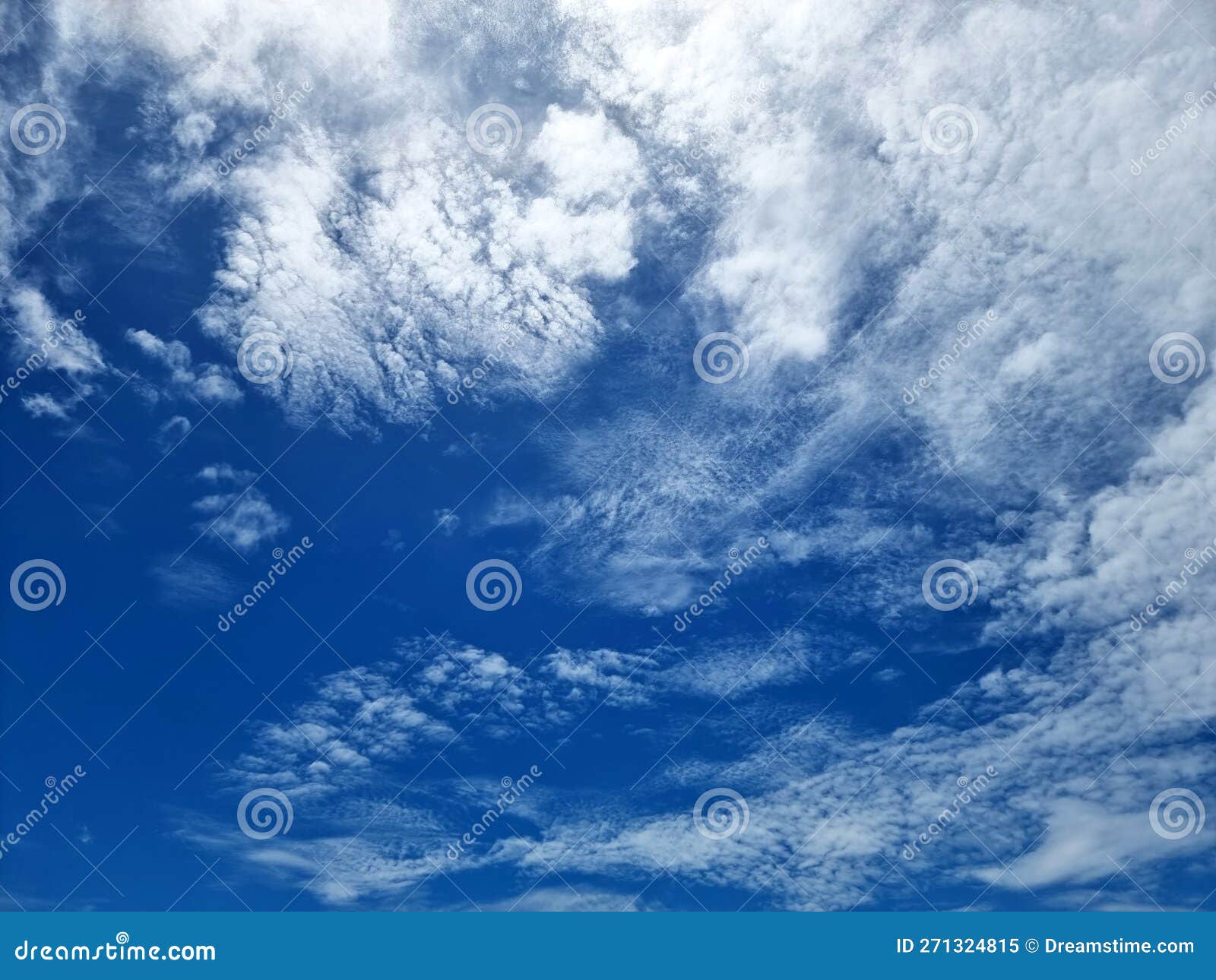 The Perspective of Clouds in the Blue Sky Stock Image - Image of design ...
