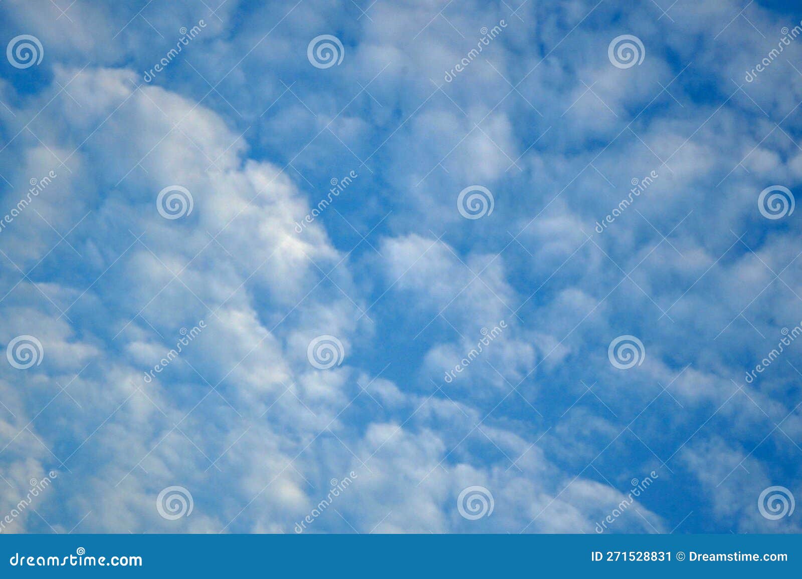 The Perspective of Clouds in the Blue Sky Stock Image - Image of ...