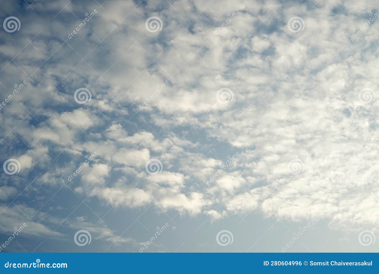 The Perspective of Clouds in the Blue Sky Stock Photo - Image of motion ...