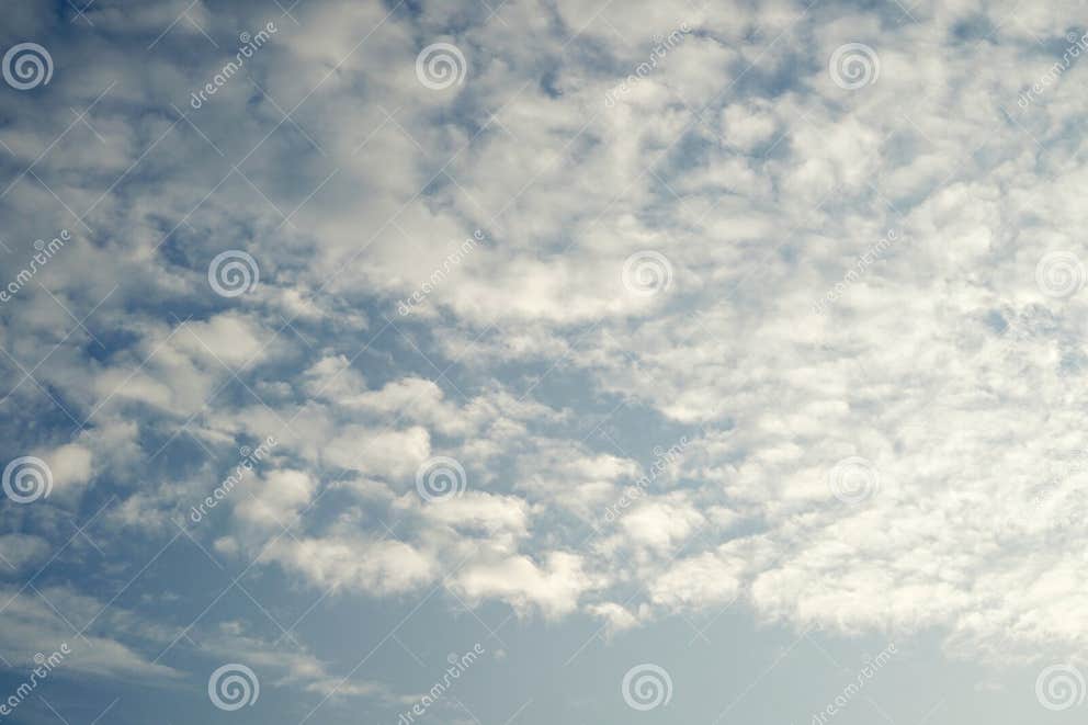 The Perspective of Clouds in the Blue Sky Stock Photo - Image of motion ...