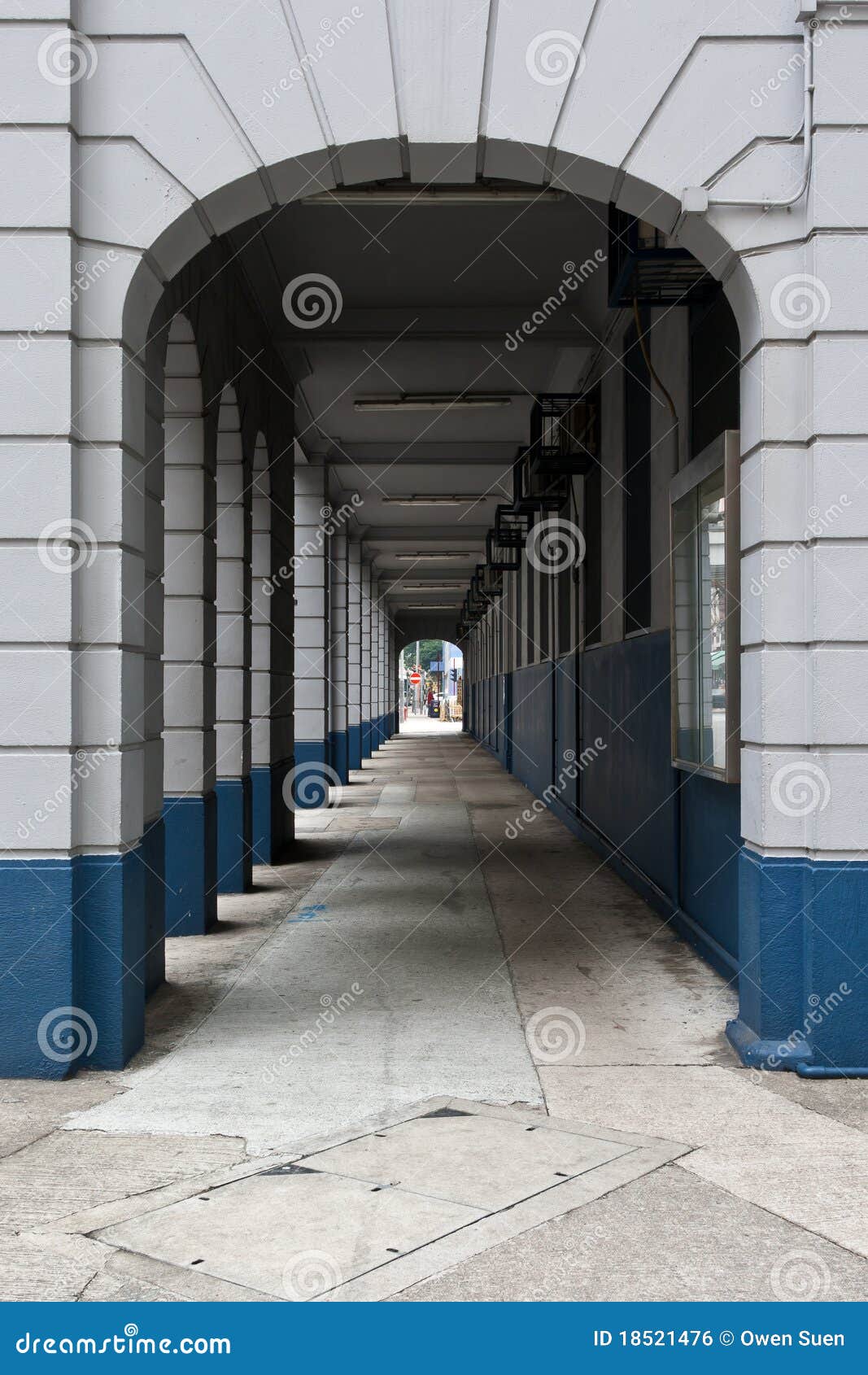 Perspective of corridor stock photo. Image of modern - 18521476
