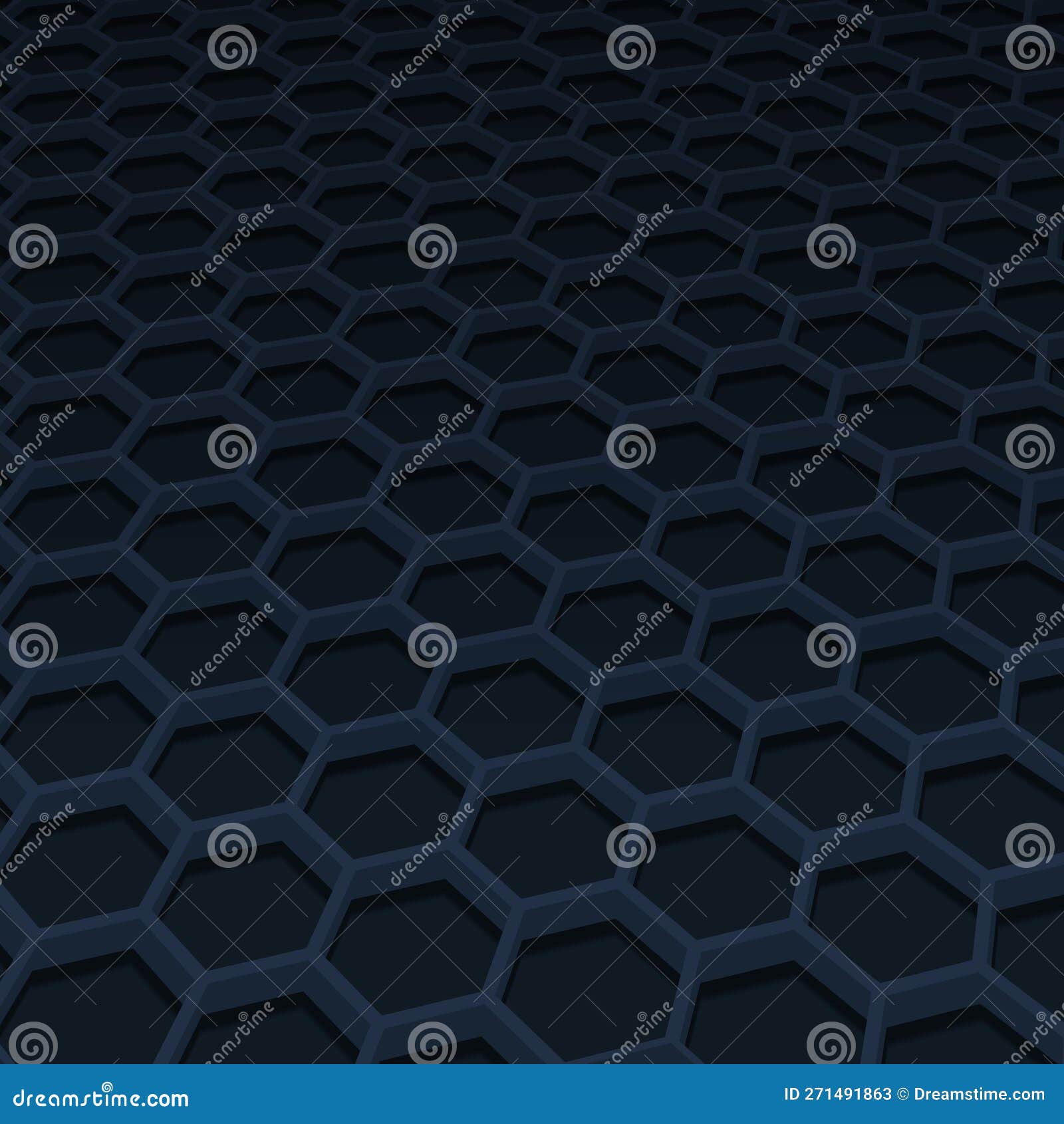 Perspective Dark Navy Hexagonal Background. Stock Vector - Illustration of fabric, perspective ...
