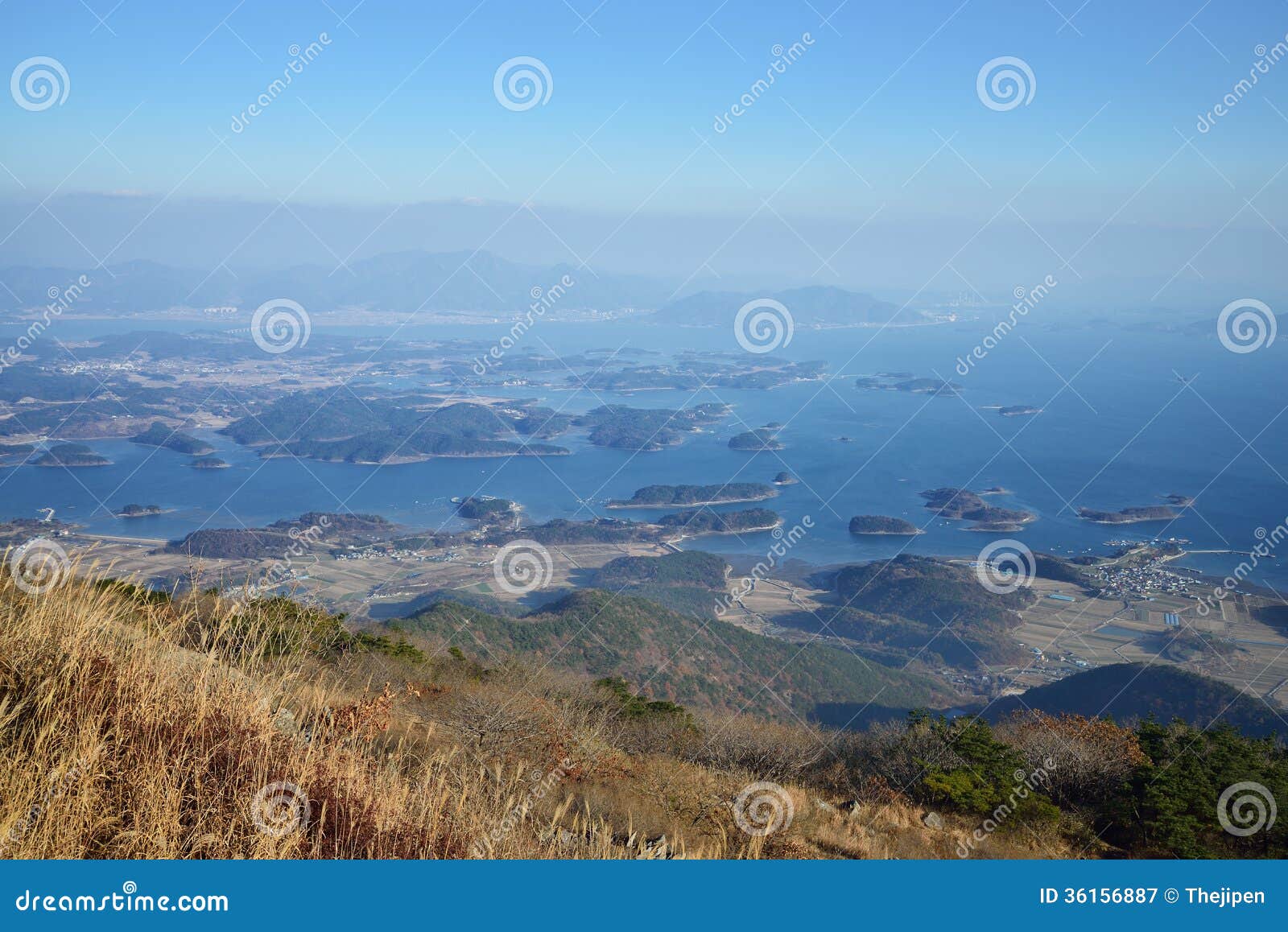 Perspective De Mer, De Sacheon Et De Hadong De Namhae Image stock ...