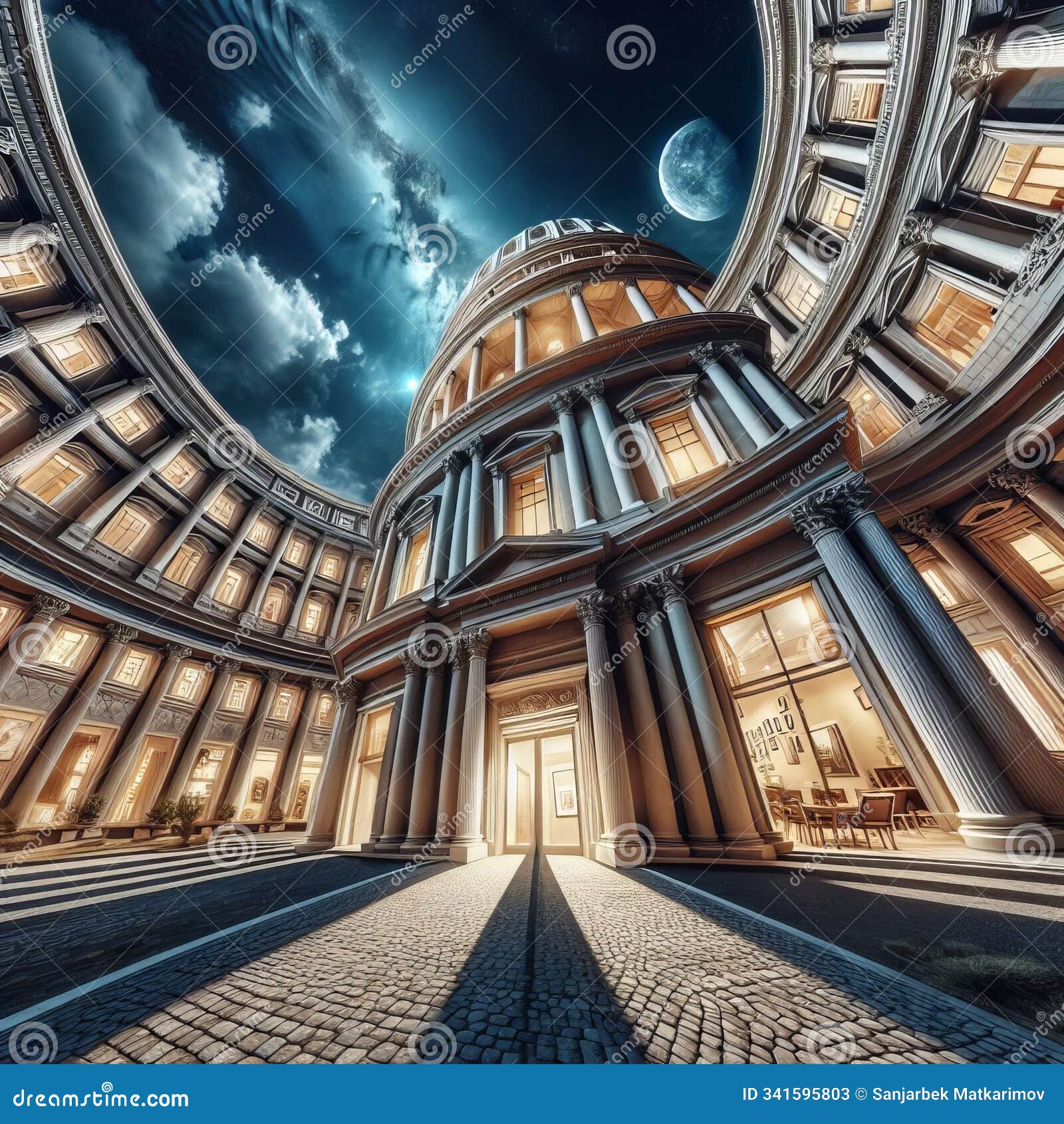 Dramatic Distortion Of Light As It Bends Around A Black Hole, Creating ...