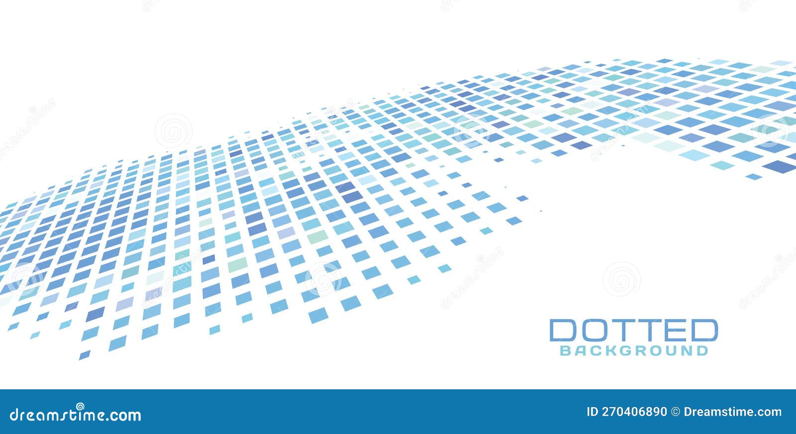 Perspective Dotted Background With Inclined Surface By Small Blue ...