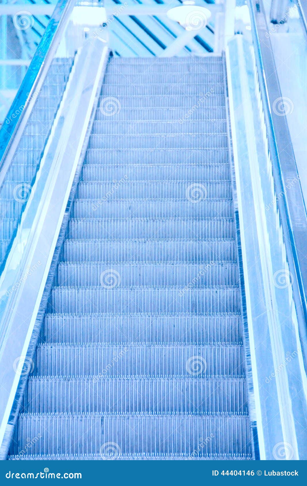 Perspective of escalator stock photo. Image of elevator - 44404146
