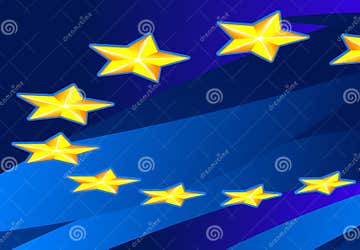 Perspective Flag of Europa stock vector. Illustration of country - 2378963