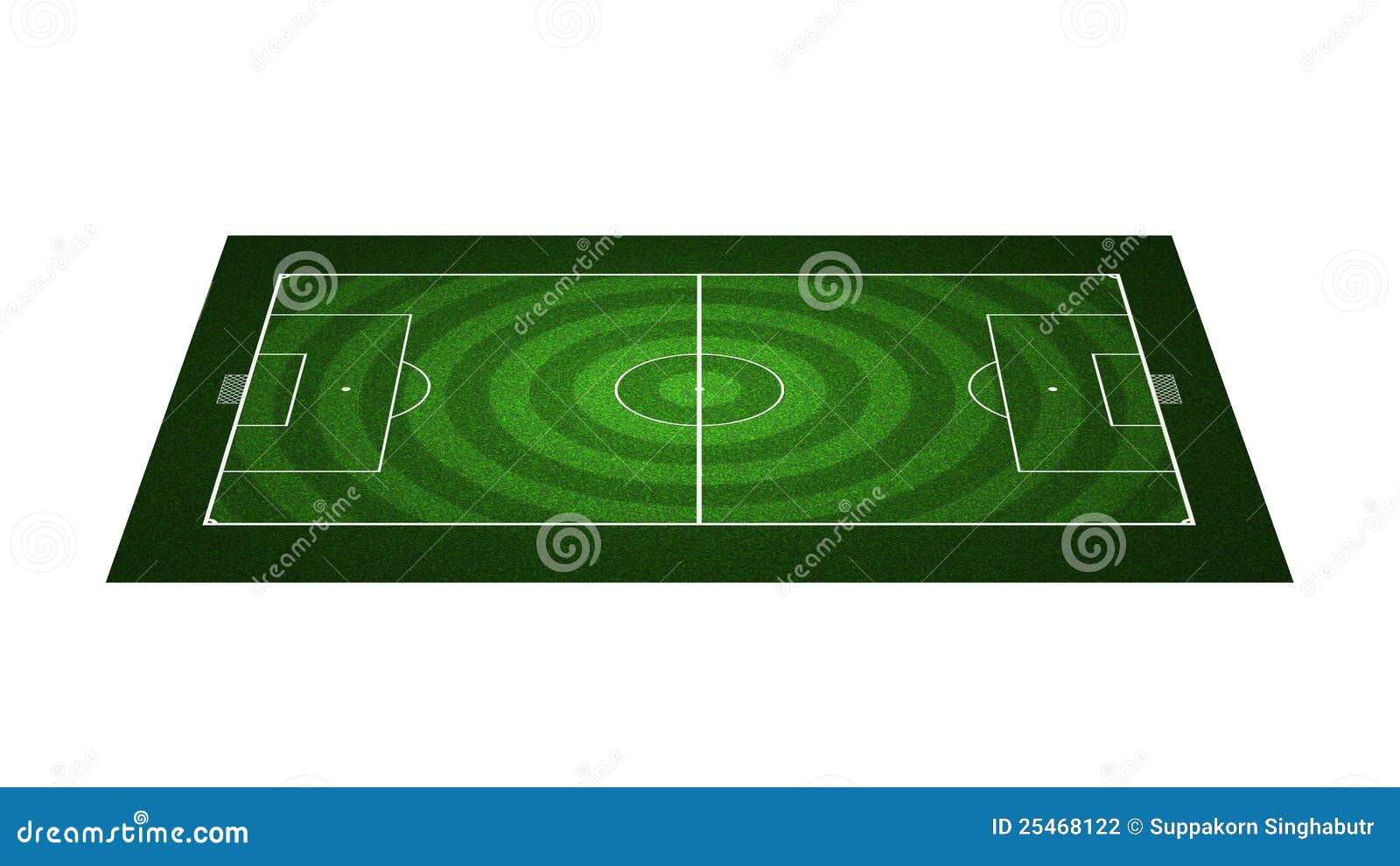Perspective Football field stock illustration. Illustration of goal ...