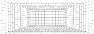 Perspective Grid Background 3d Vector Illustration. Model Projection ...