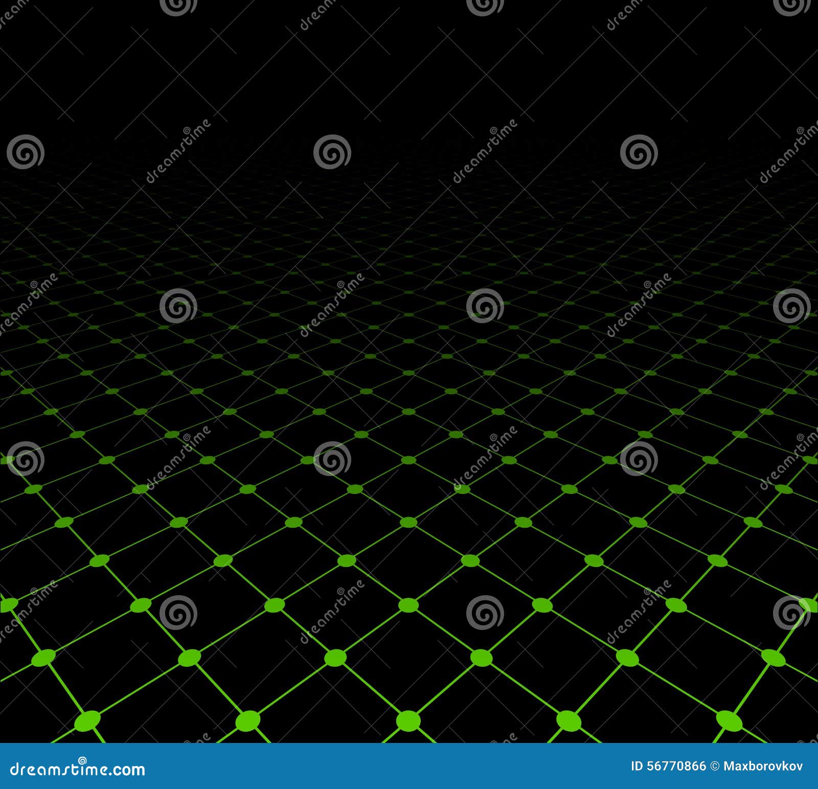 Perspective Grid Dark Surface Stock Vector - Illustration of infinity ...