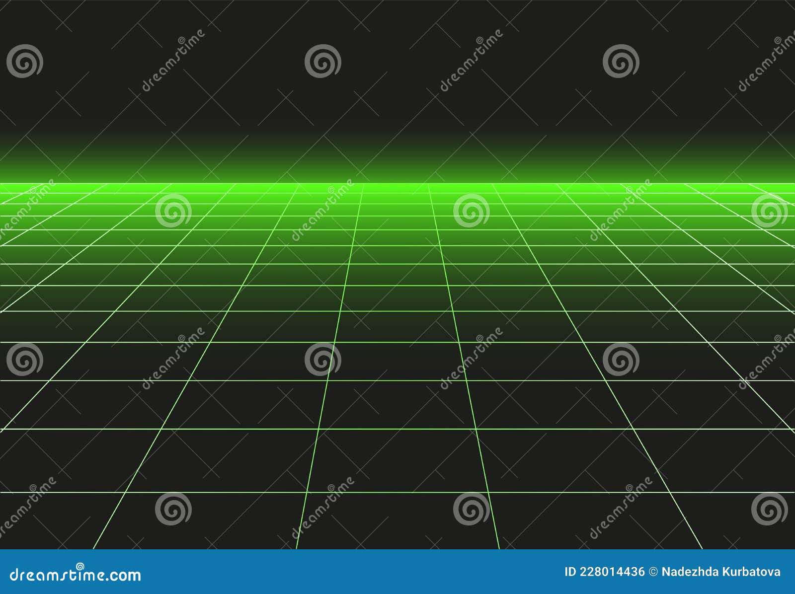 Perspective Grid Floor. Gridding Technology Pattern for 3d Horizon ...