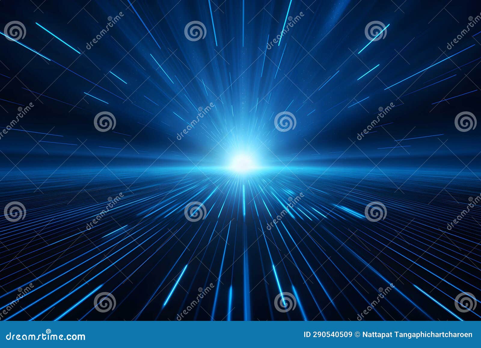 Perspective Grid Technology Line Up and Down Radial Lighting Effect ...