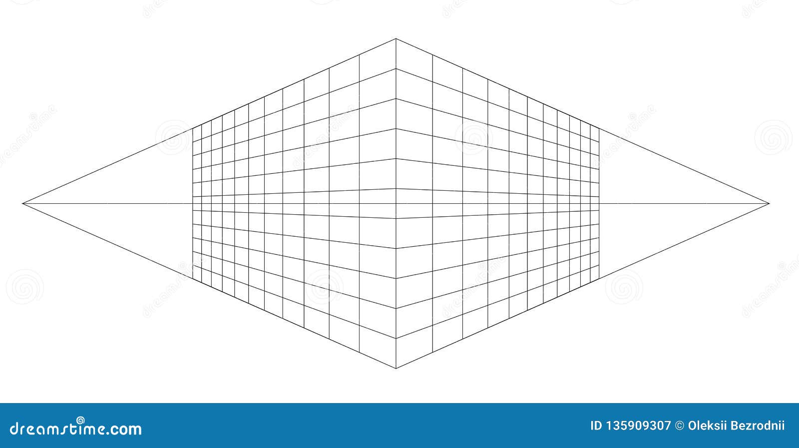 Perspective grid vector stock vector. Illustration of design - 135909307