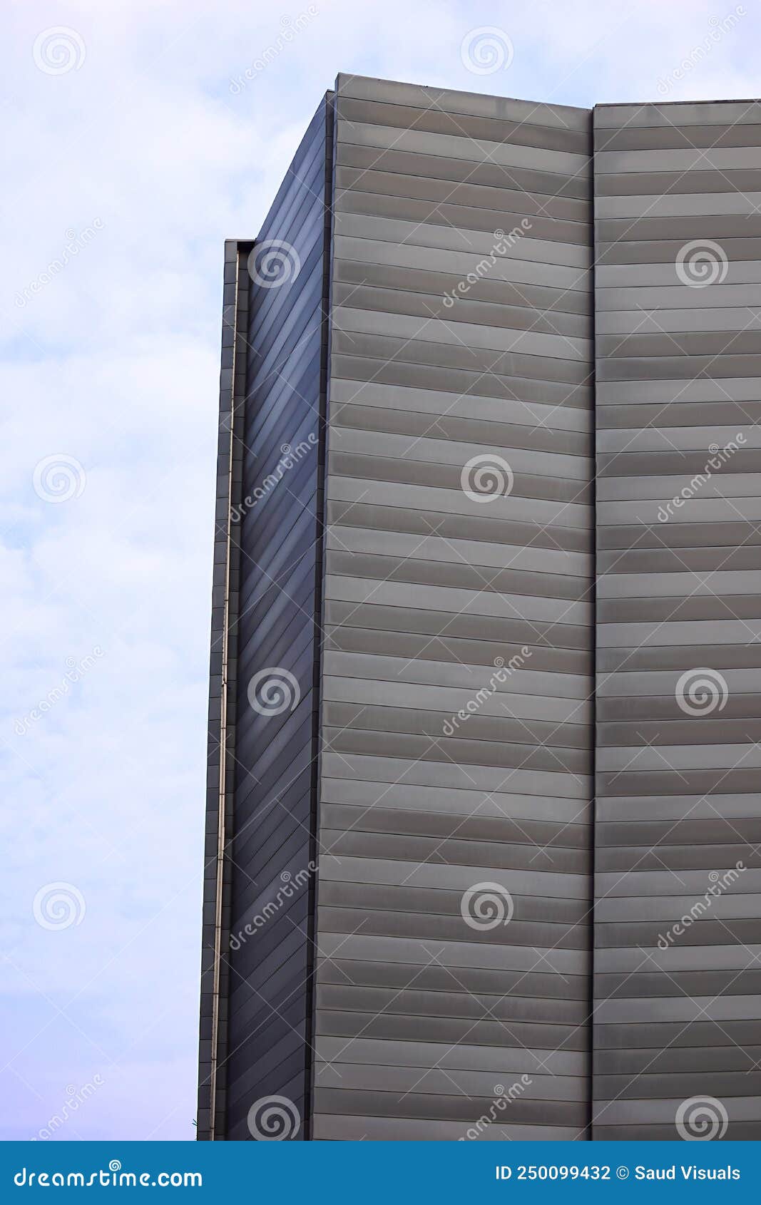 Perspective of High Rise Building with Clouds. Future Architecture ...