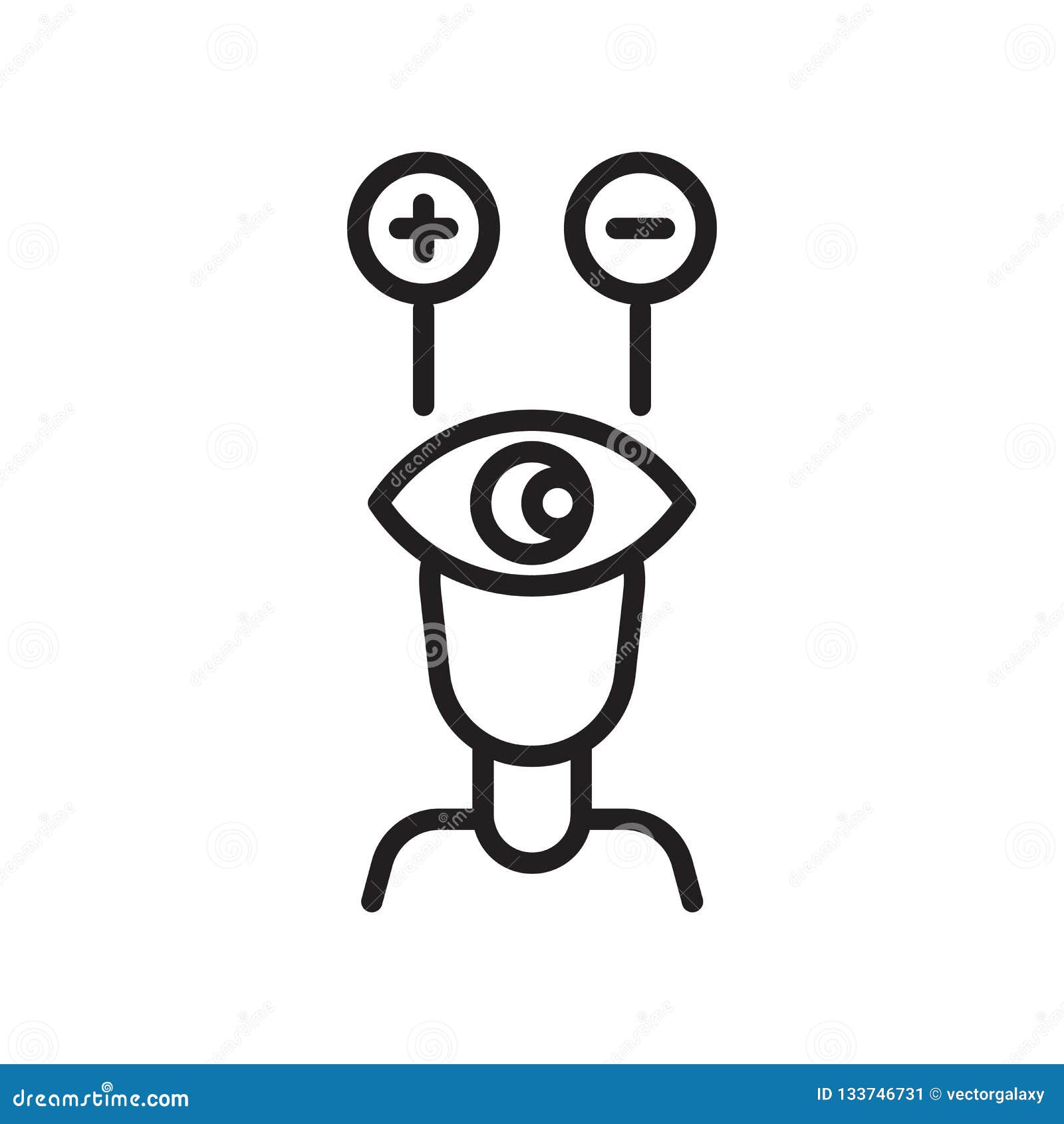 Perspective Icon Vector Sign and Symbol Isolated on White Background ...