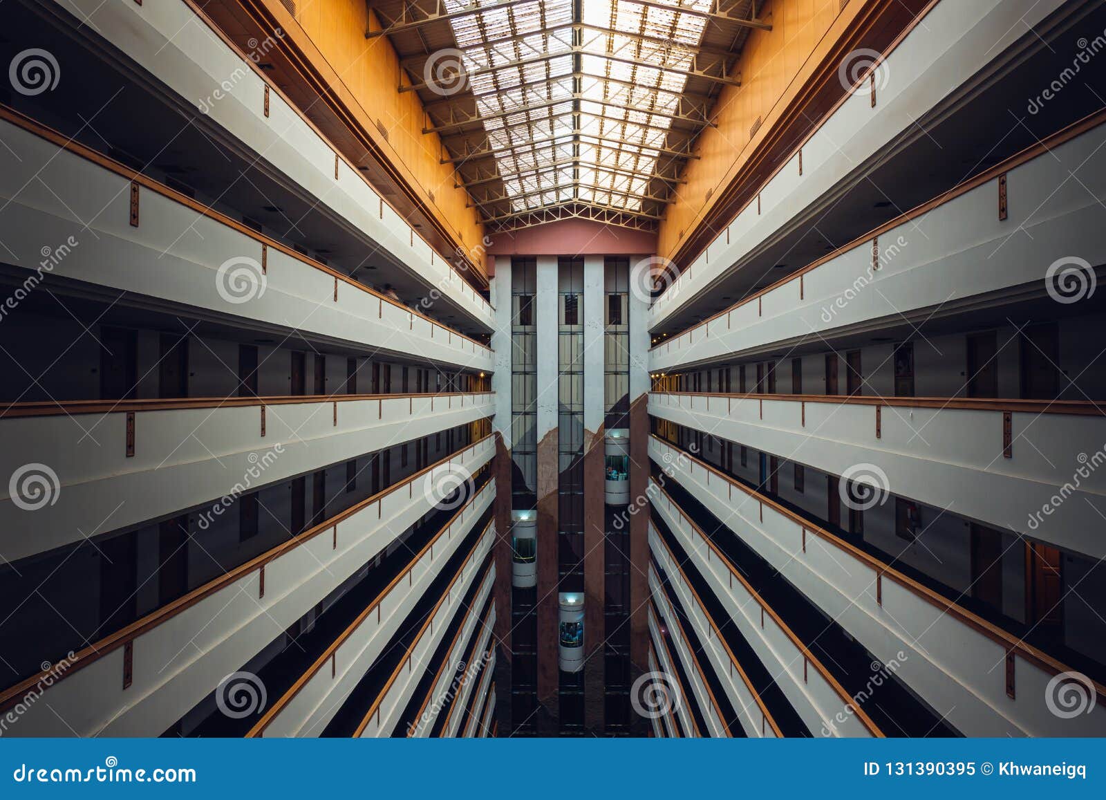 Perspective Interior Hall of Building, Contemporary Building ...
