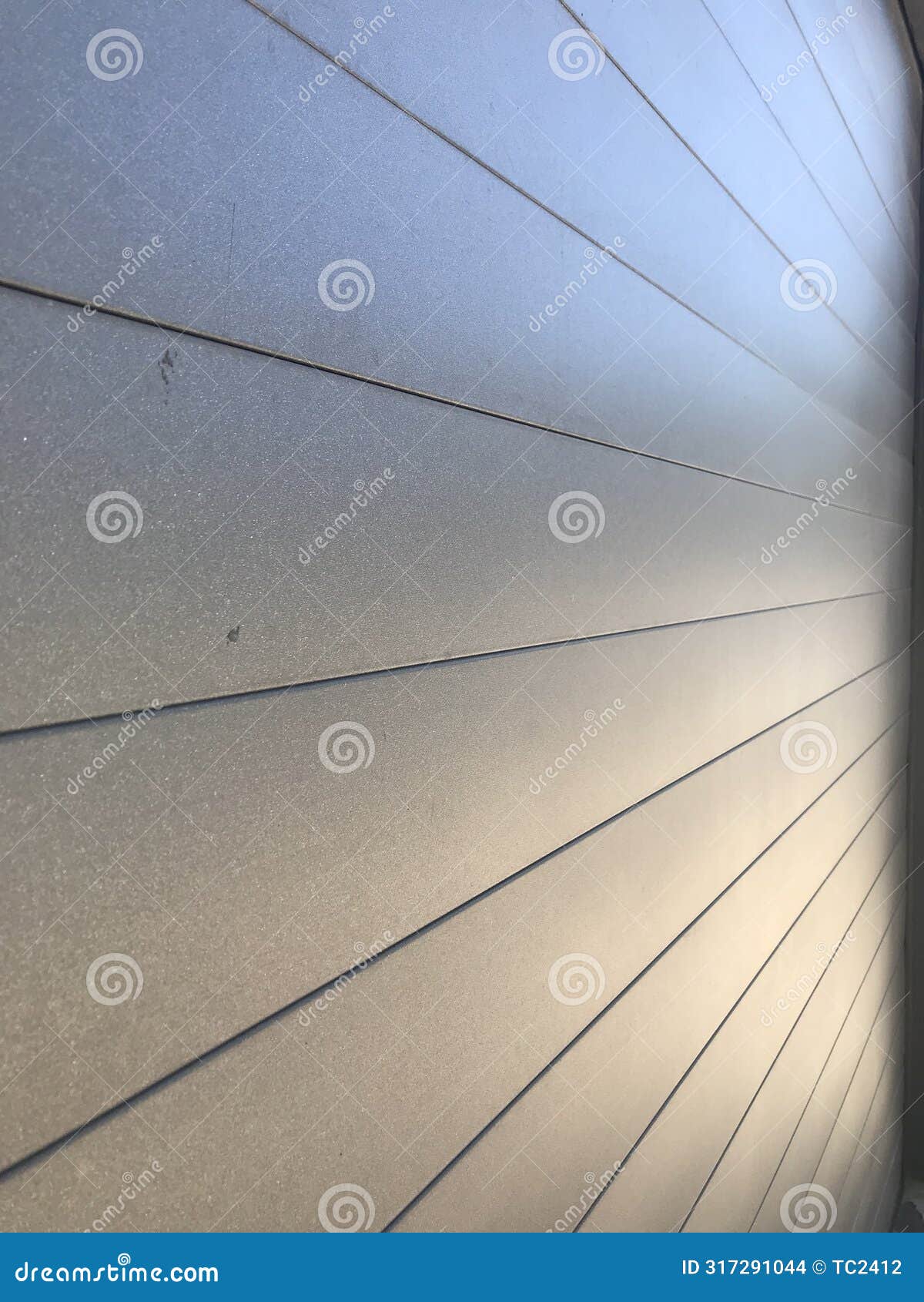 Perspective of a Linear Metal Coating Stock Photo - Image of exterior ...