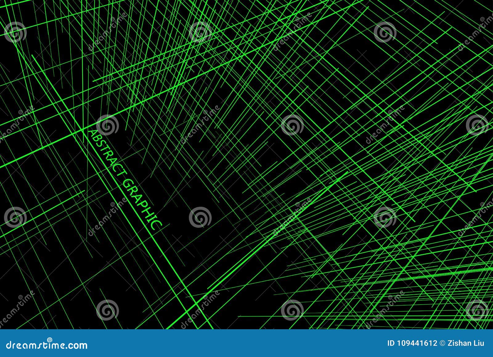 Perspective of the Lines Composed of Abstract Graphic Design. Stock ...
