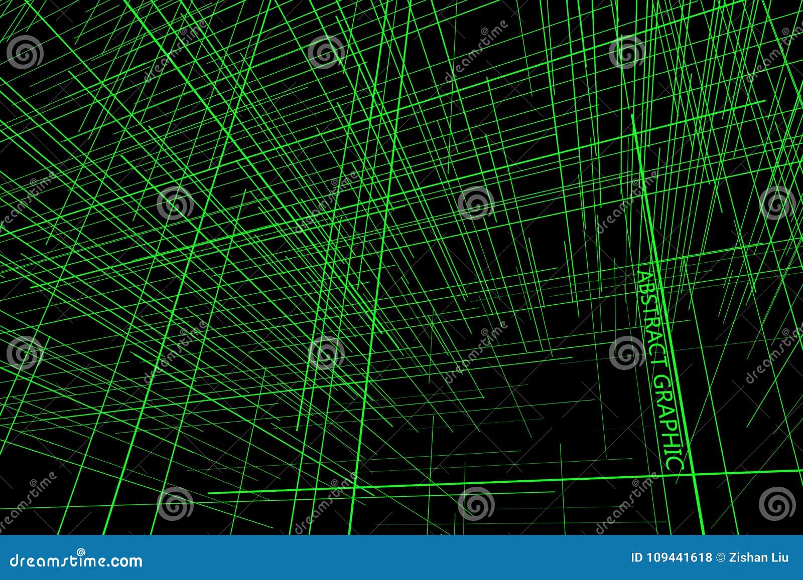 Perspective of the Lines Composed of Abstract Graphic Design. Stock ...