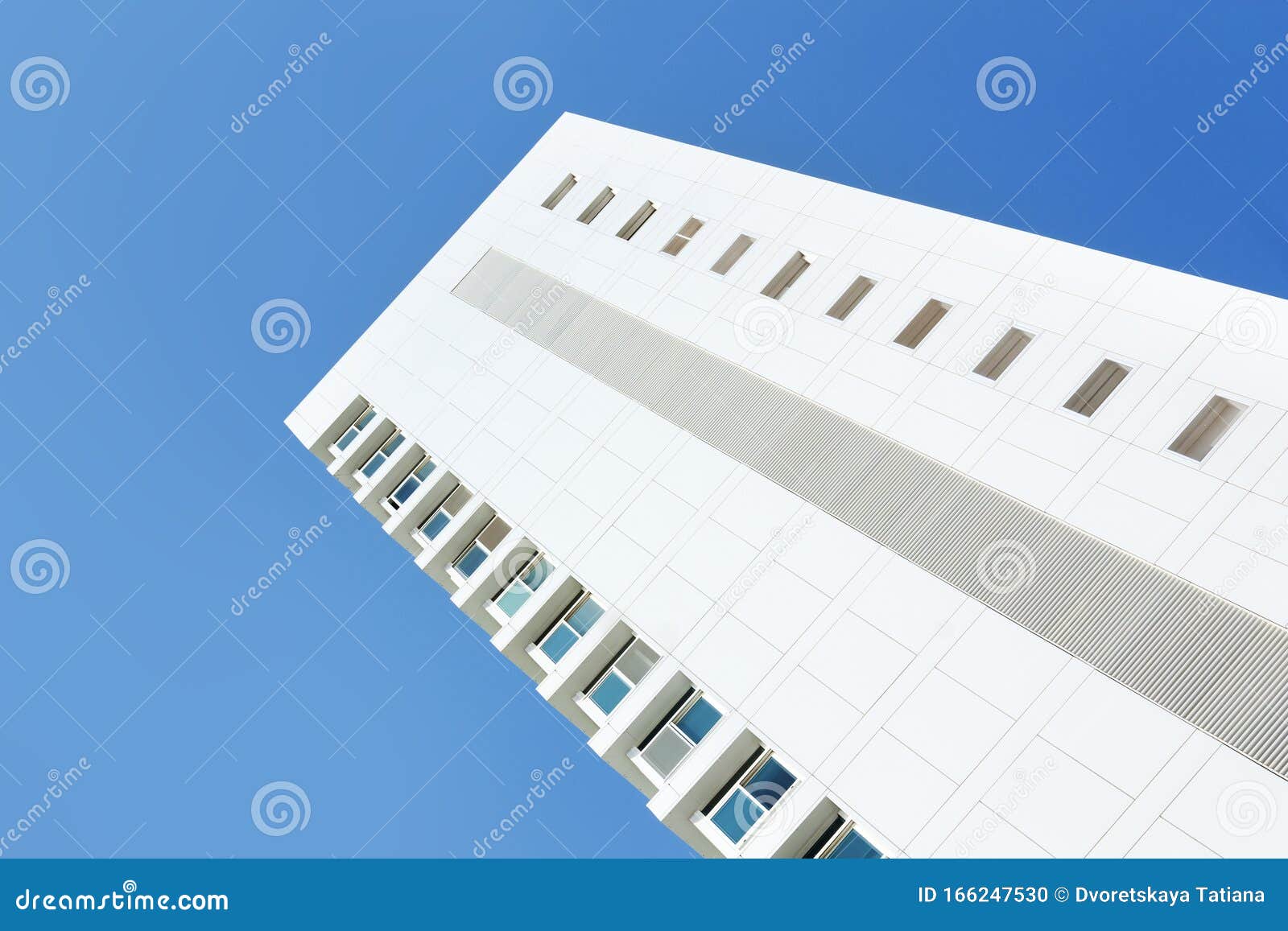 Perspective and Lower Angle of View of Modern Building Stock Photo ...