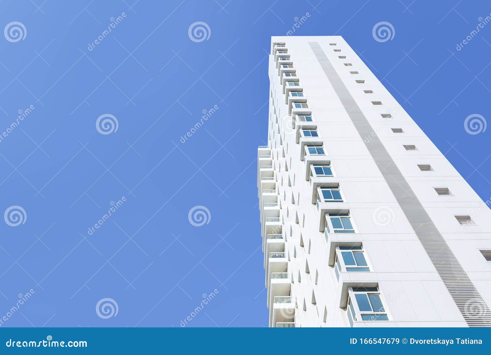 Perspective and Lower Angle of View of Modern Building Stock Image ...