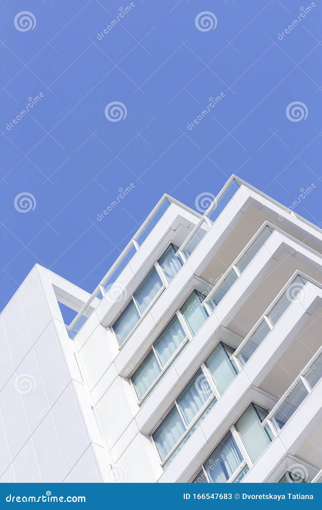 Perspective and Lower Angle of View of Modern Building Stock Image ...